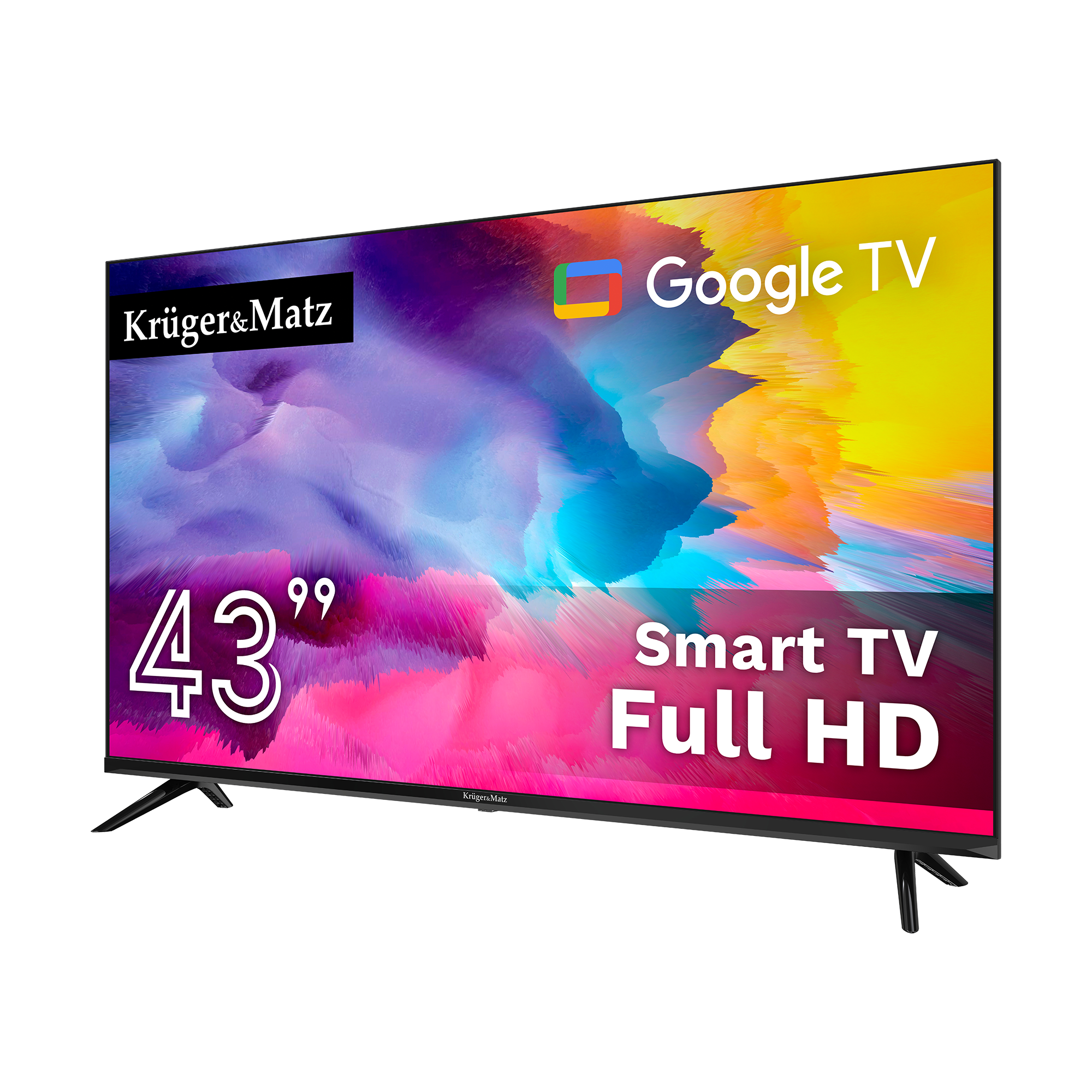 Telewizor Kruger&Matz 43″ FHD Google TV 5.0 DVB-T2/T/C H.265 HEVC ...
